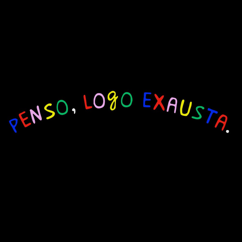 Penso, Logo Exausta - Camiseta Basicona Unissex - El Cabriton Camisetas ...