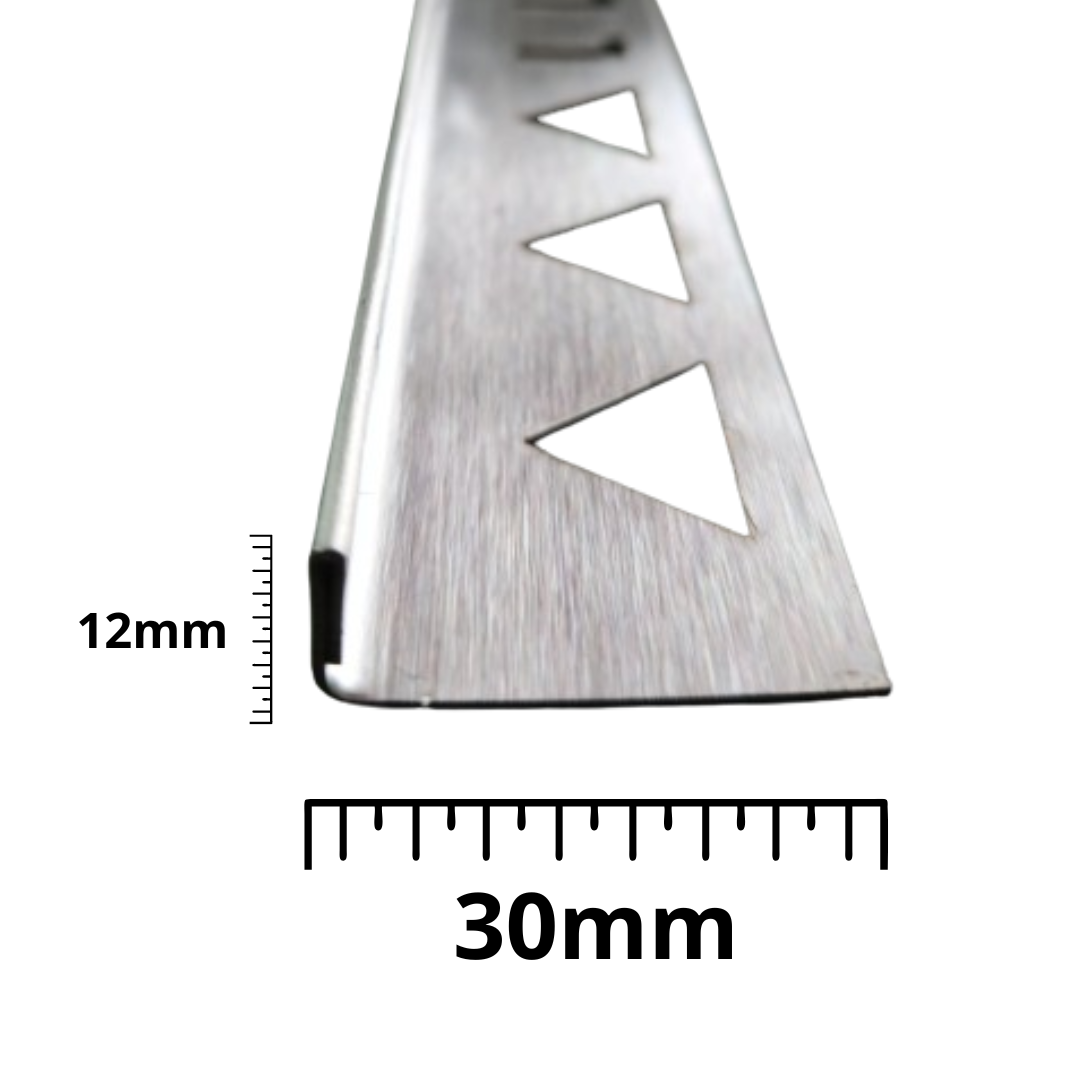 Perfil Inox Escadas e Acabamento de Porcelanato 12mm Llorie - Barra de ...