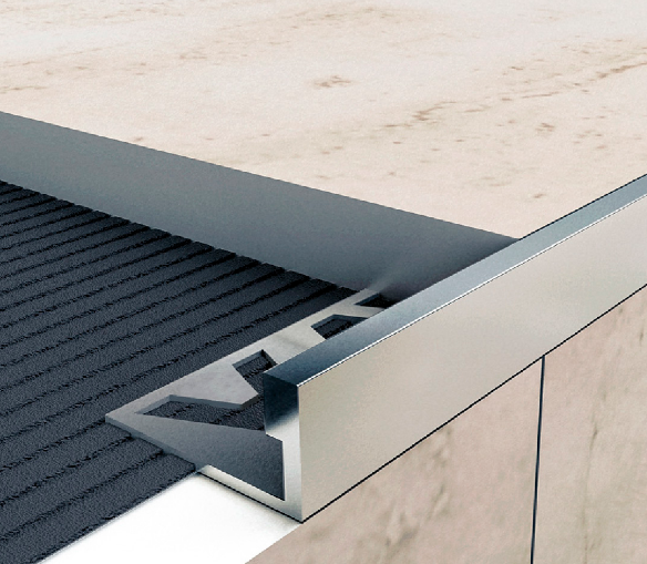 Perfil acabamento inox porcelanato - CasaT