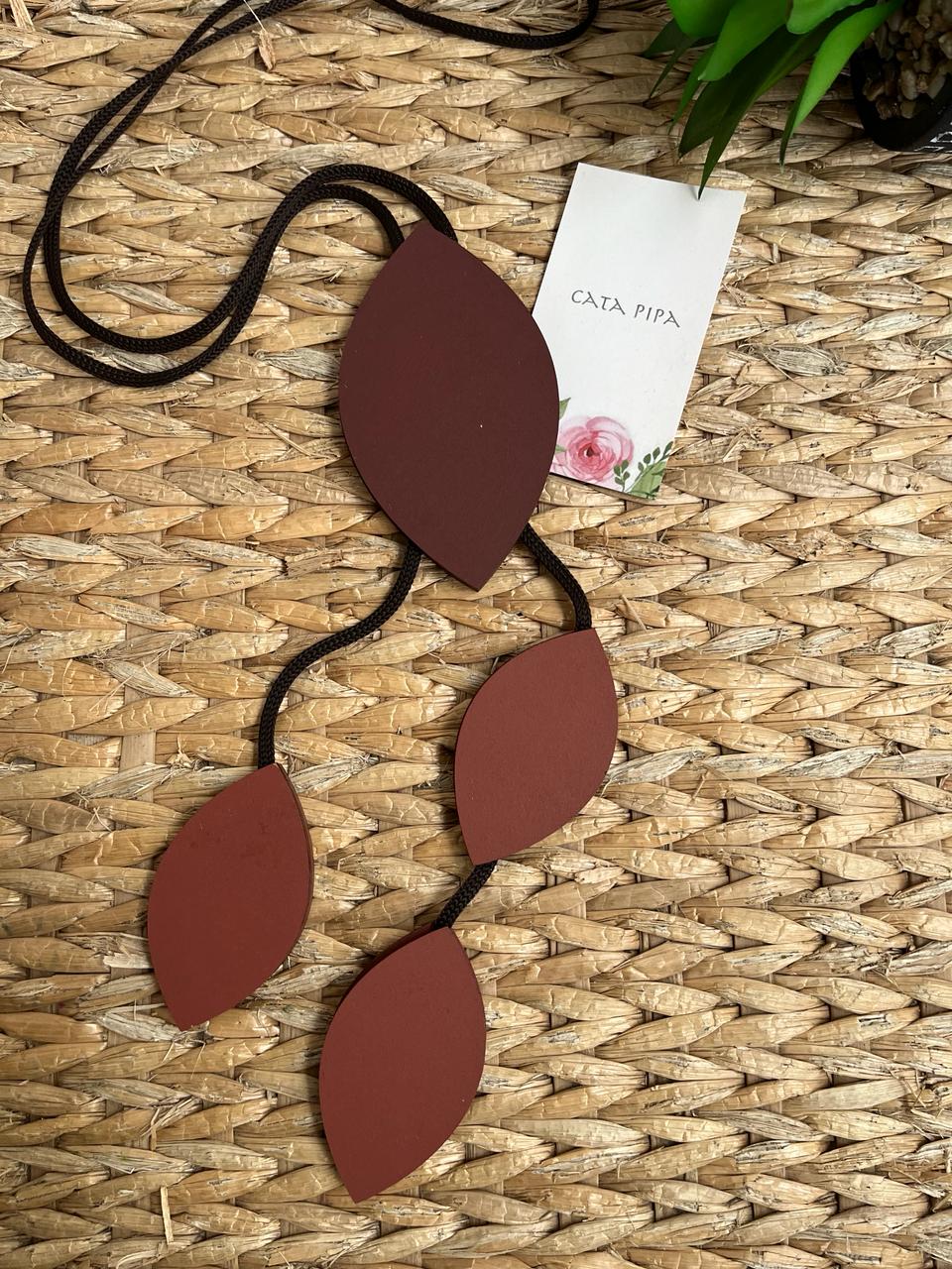 Colar Folha Mdf - Cata Pipa