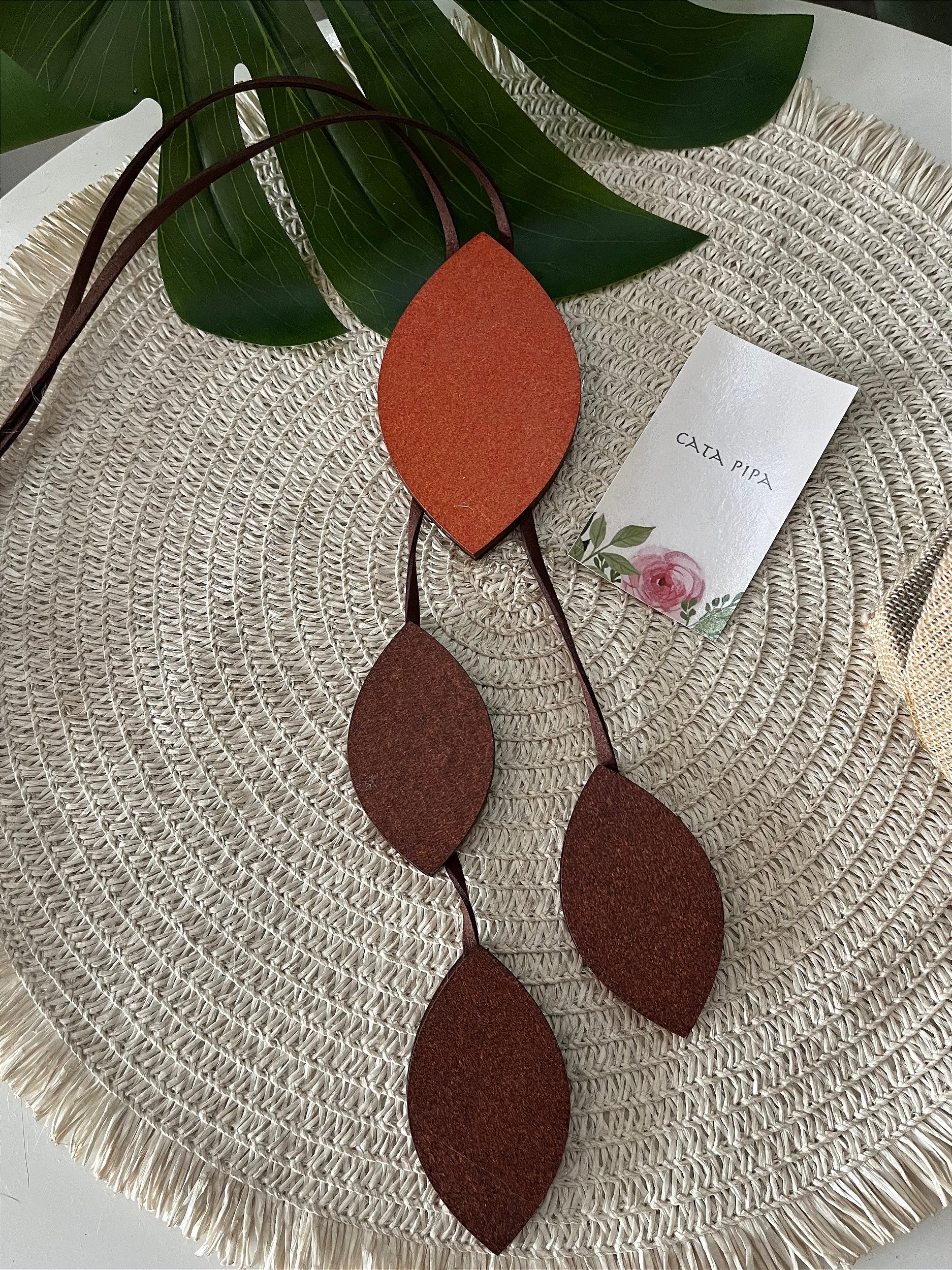 Colar Folha Mdf - Cata Pipa