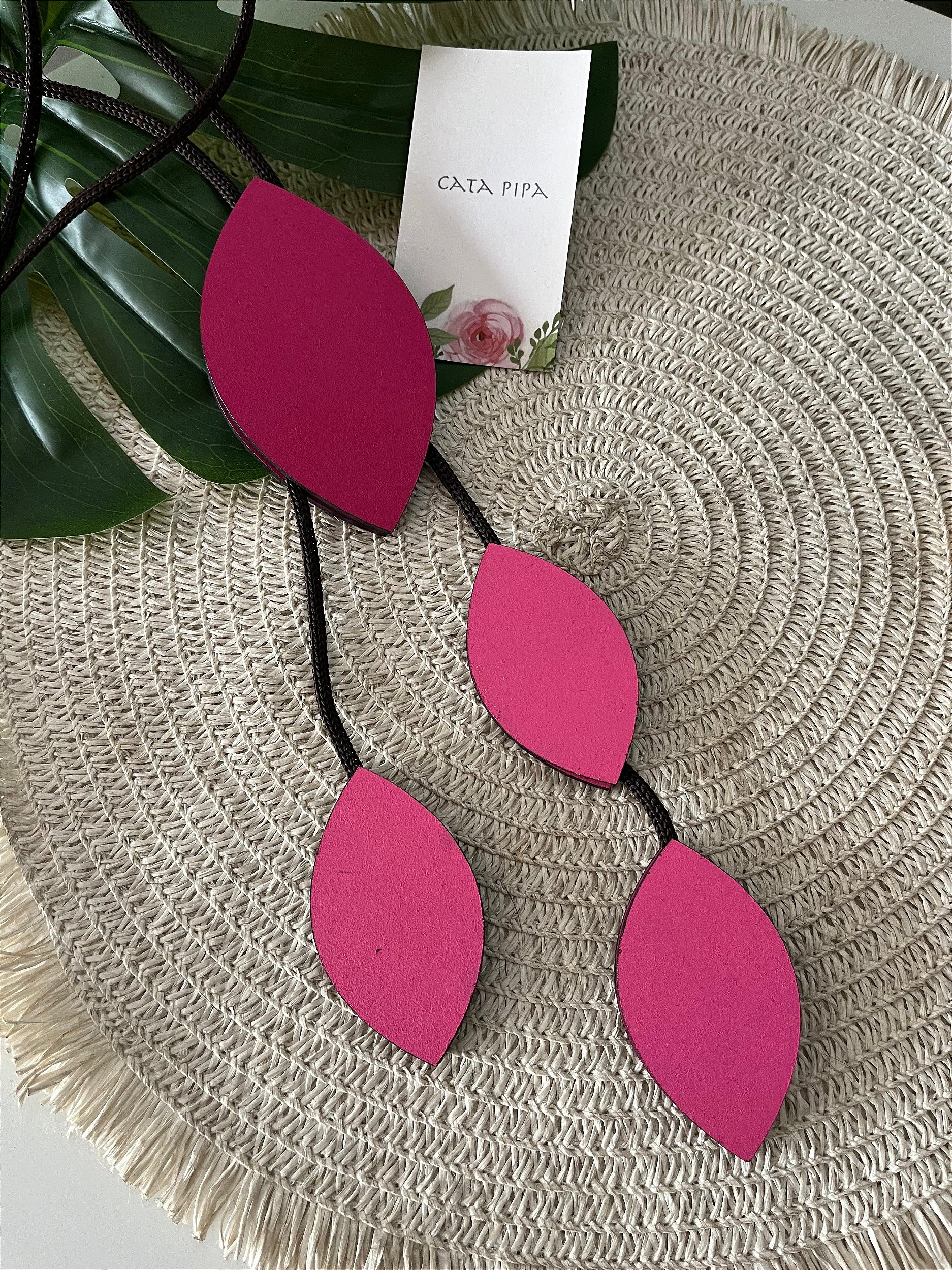 Colar Folha Mdf - Cata Pipa