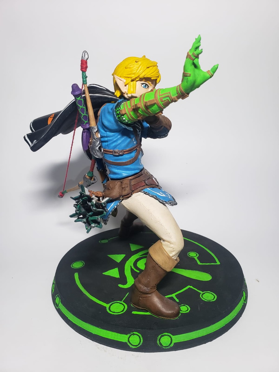Estátua Link The Legend Of Zelda: Tears Of The Kingdom - Print3D