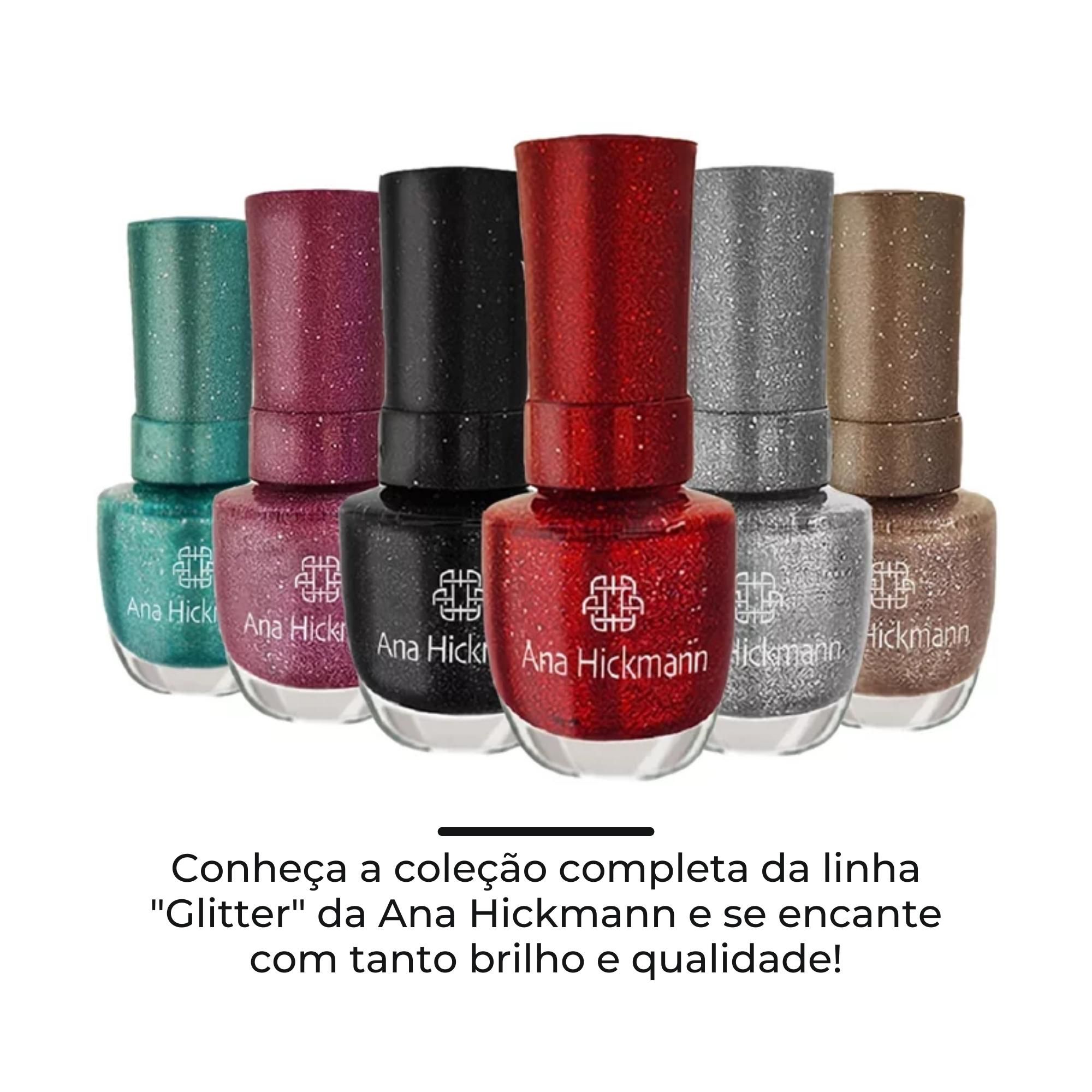 Esmalte Ana Hickmann Glitter Verde Green Diamond 9ml - Gabeauty Cosméticos