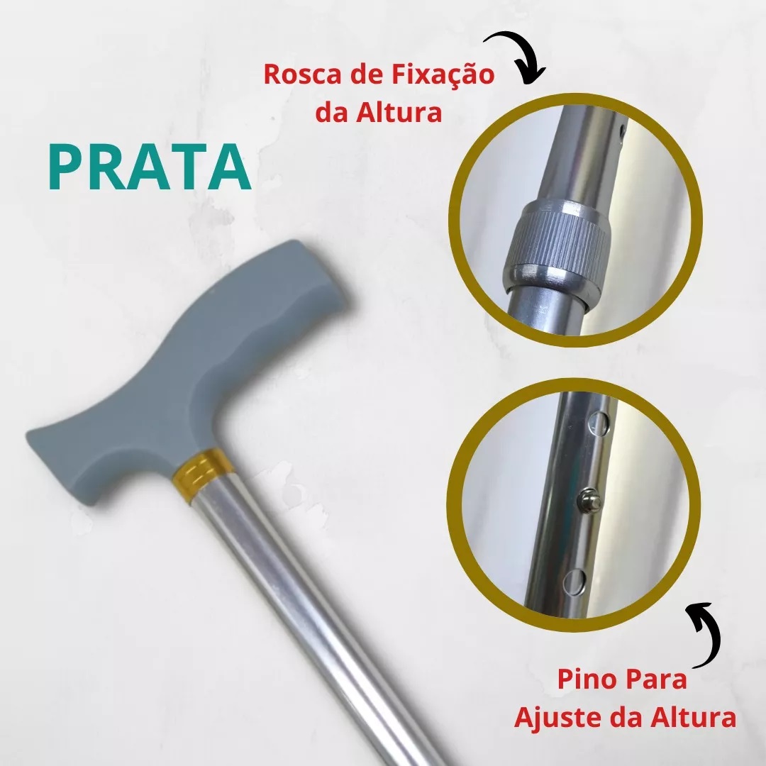 Bengala T Regulavel Alumínio Mebuki - Sunnypé - Sunnypé Ortopédicos ...