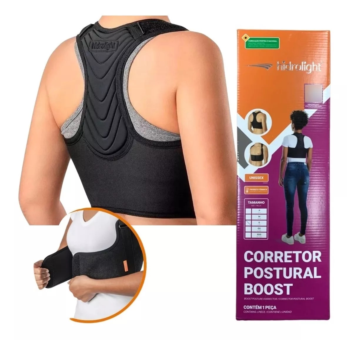 Corretor Postural Boost Hidrolight - Sunnypé - Sunnypé Ortopédicos ...