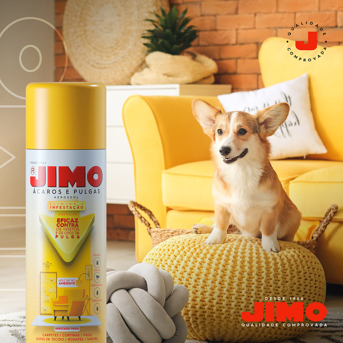 Jimo Anti Ácaros Pulgas E Carrapatos Spray 300ml - Pestshop