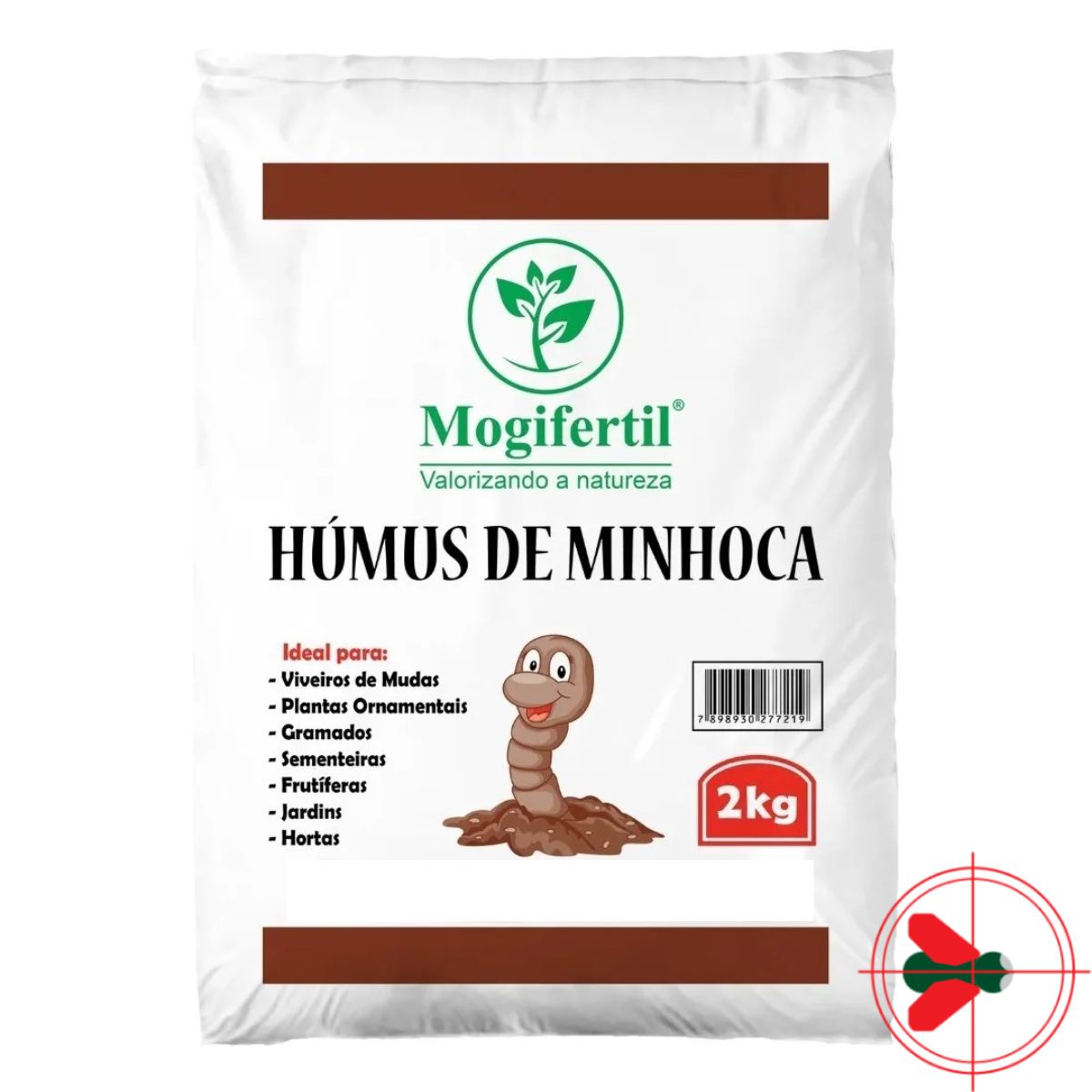 Humus de Minhoca Adubo Orgânico Embalagem de 2KG - Pestshop
