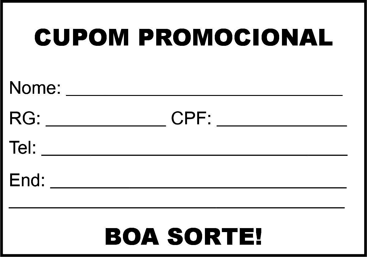 Cupons para Sorteios - Carneiro&Pinto