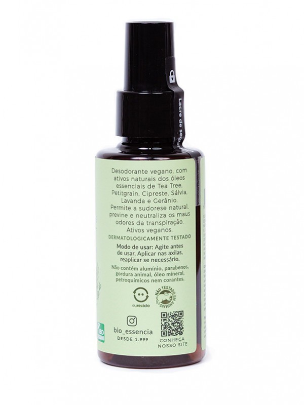 DESODORANTE SPRAY BIOESSÊNCIA 100ML - Aracê.vix