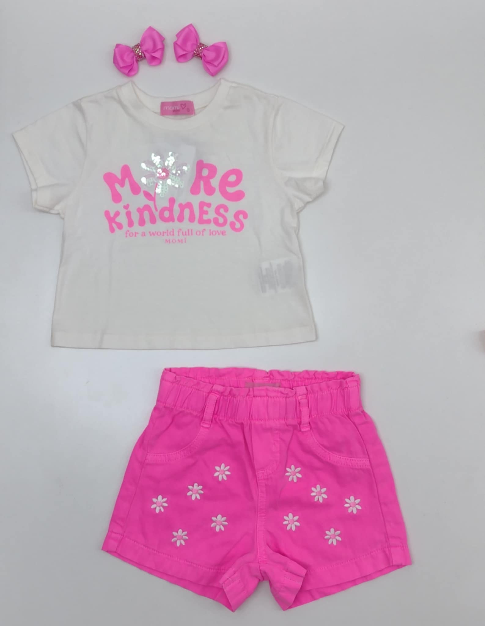 CONJUNTOI MOMI SHORT SARJA BORDADO FLOR - Sapeca