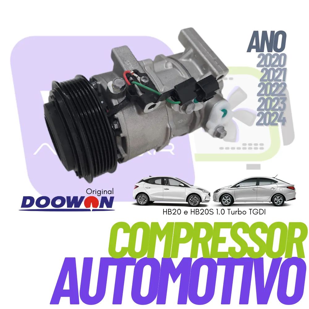 Compressor Original Hyundai HB20-HB20S 1.0 Turbo TGDI - webautoar