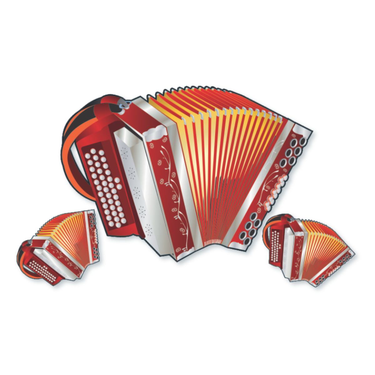 03 Enfeite Mural Sanfona Festa Junina Decoração Arraiá - DHS SHOP ...