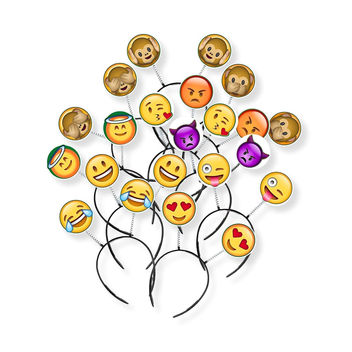 30 Tiara Carnaval Aniversário Zap Emoji Decoração Fantasia - DHS SHOP ...