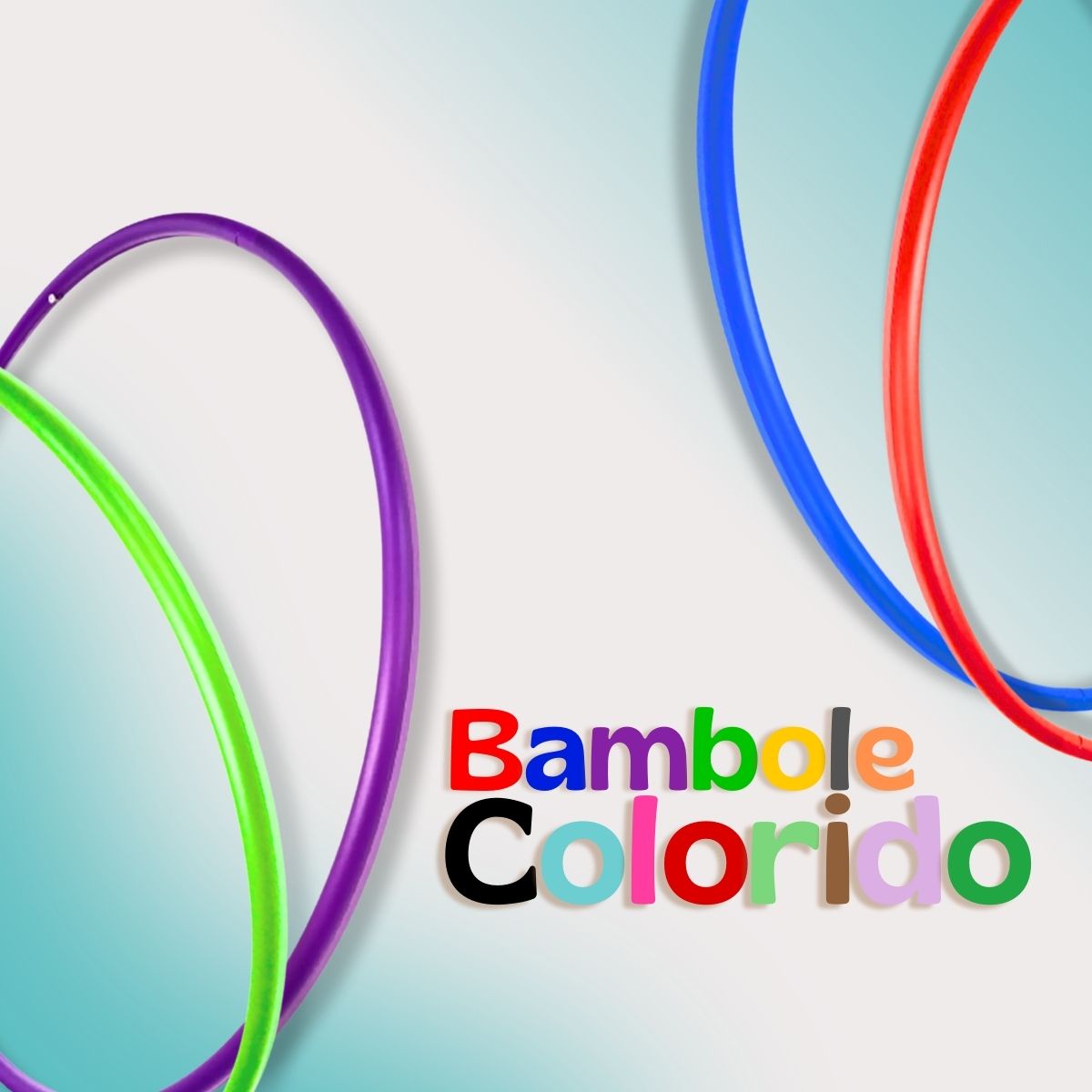 02 Bambolê Infantil Arco Reforçado Colorido Artístico Ginástica 60cm ...