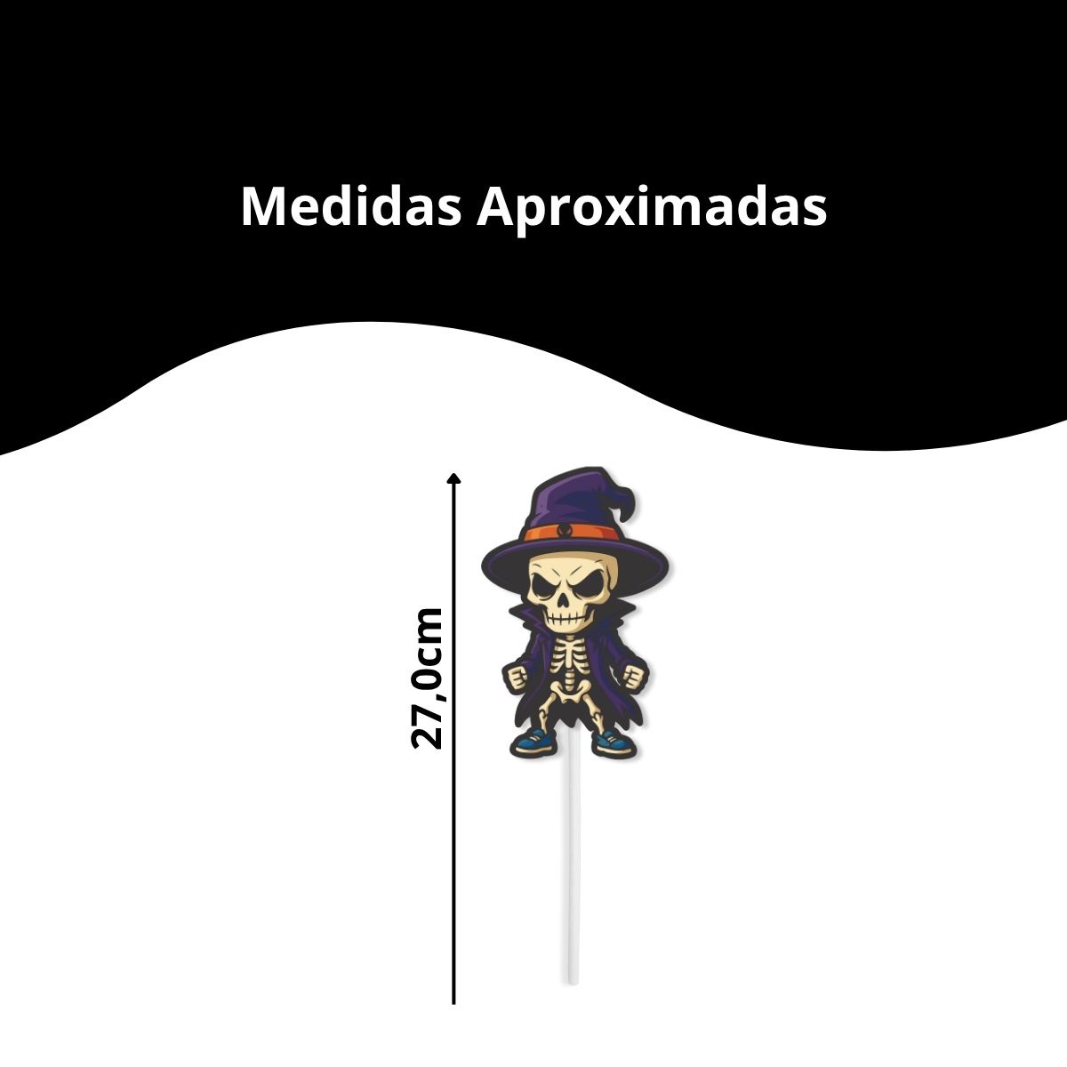 Kit 60 Enfeite Palito Topper Bolo Doce Personagens Halloween - DHS SHOP ...