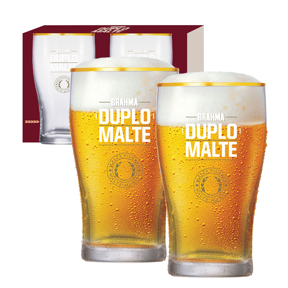 Kit Duplo Malte Balde Cerveja Brahma + Cervegela + 2 Copos - Zm Store