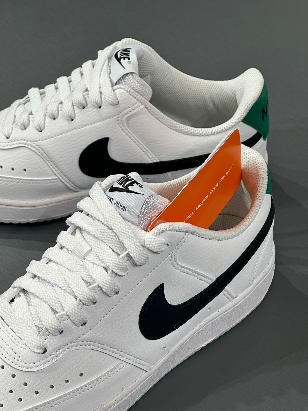 Tênis Nike Court Vision Low Wht/Grn DH2987-110 - Granfino Store | Seu ...