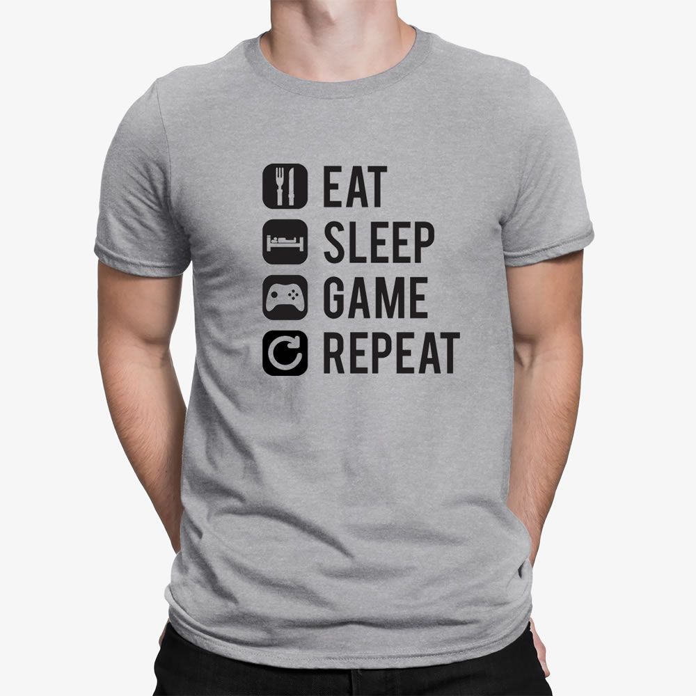 Camiseta Eat, Game, Sleep, Repeat - CameRock - CameRock