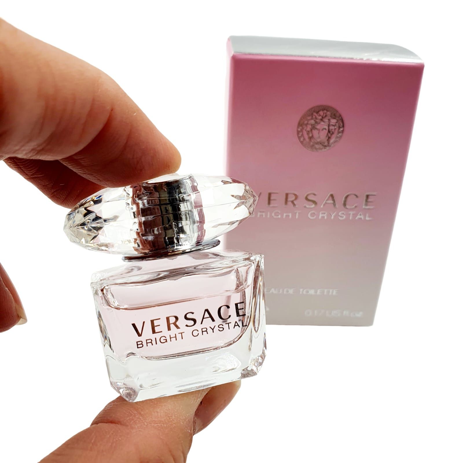 Miniatura Bright Crystal - Versace - Eau de Toilette - Original - 5ml ...