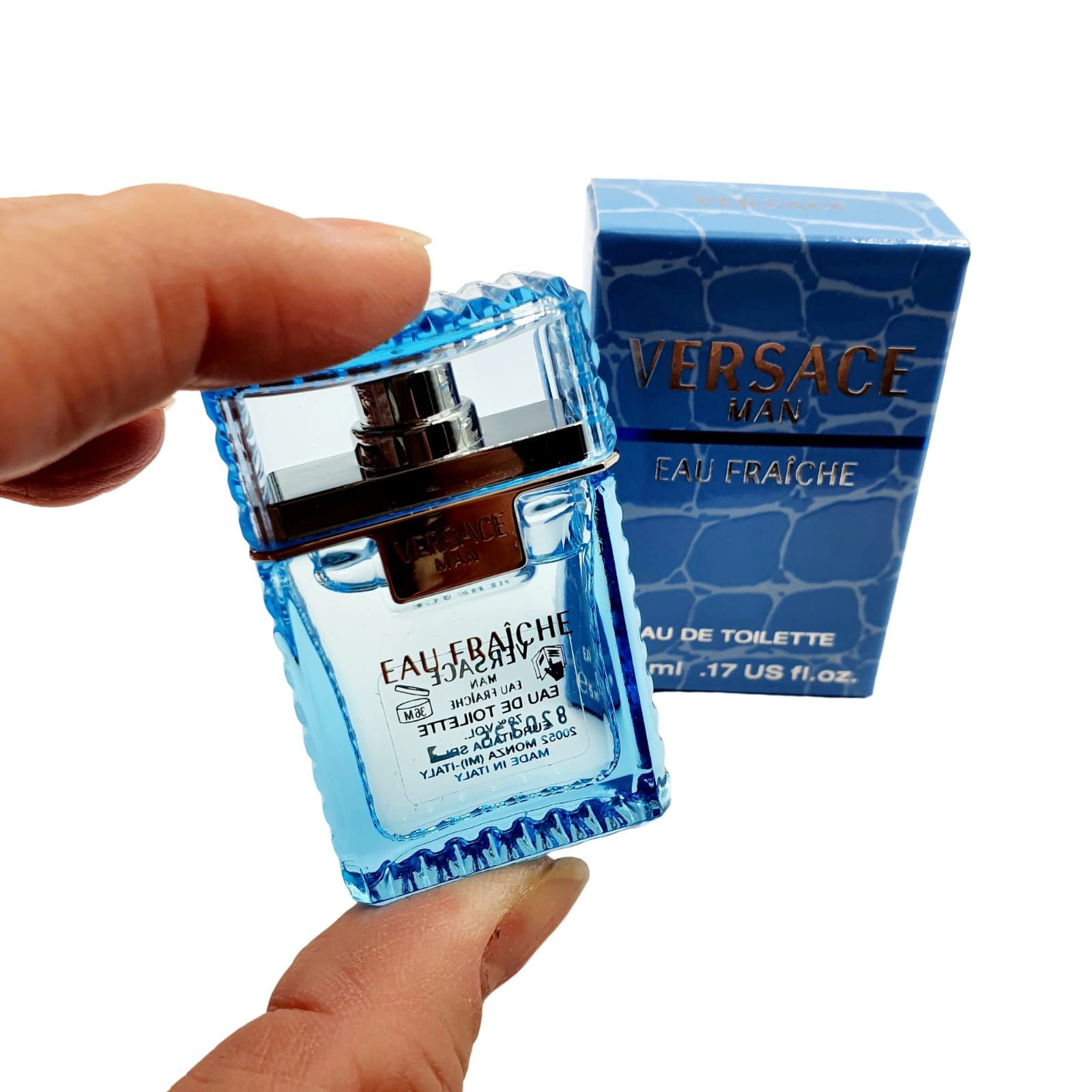 Miniatura Perfume Masculino Versace Eau Fraîche Man - Original - 5ml ...