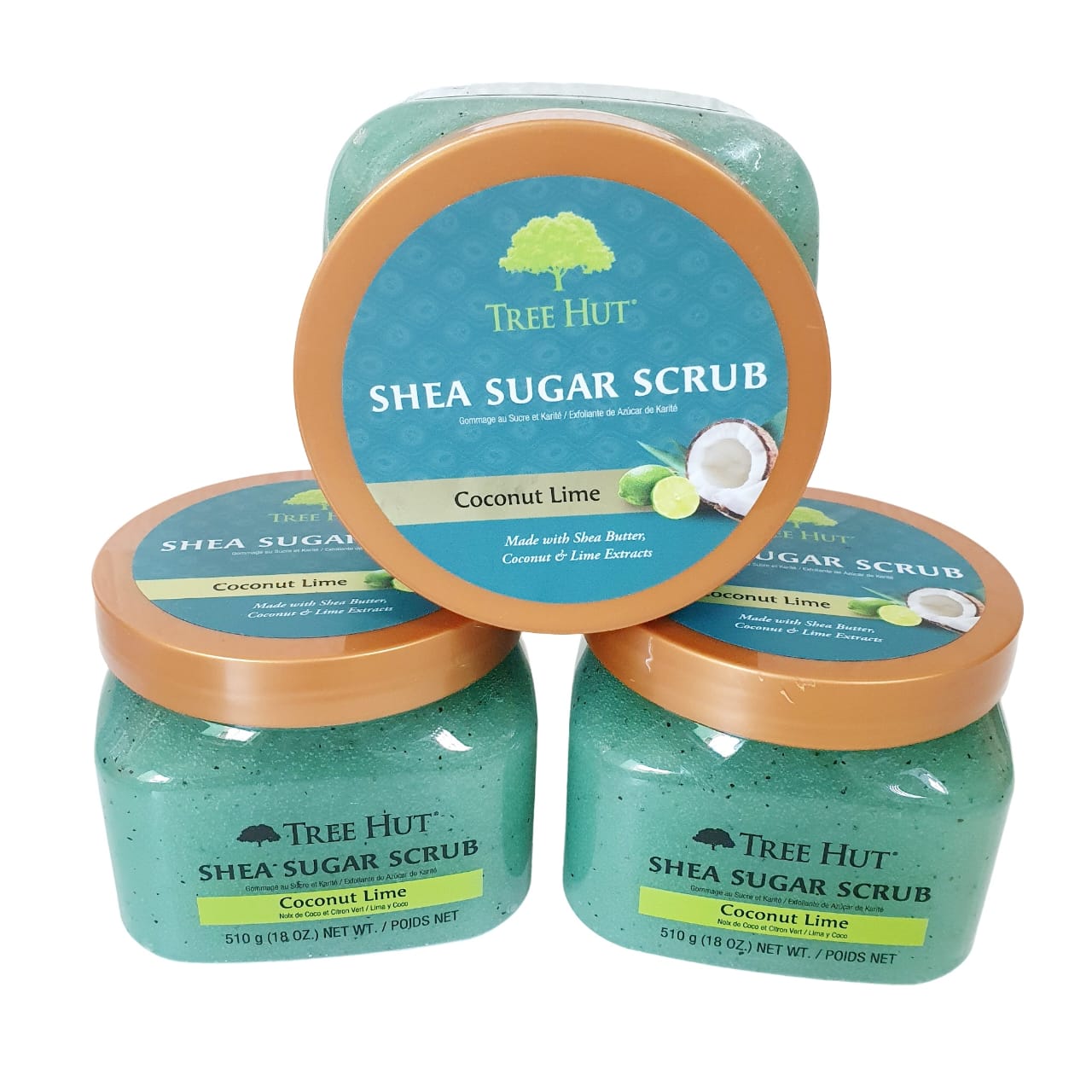 Esfoliante Corporal Tree Hut Coconut Lime 510 Gr Original Kaory