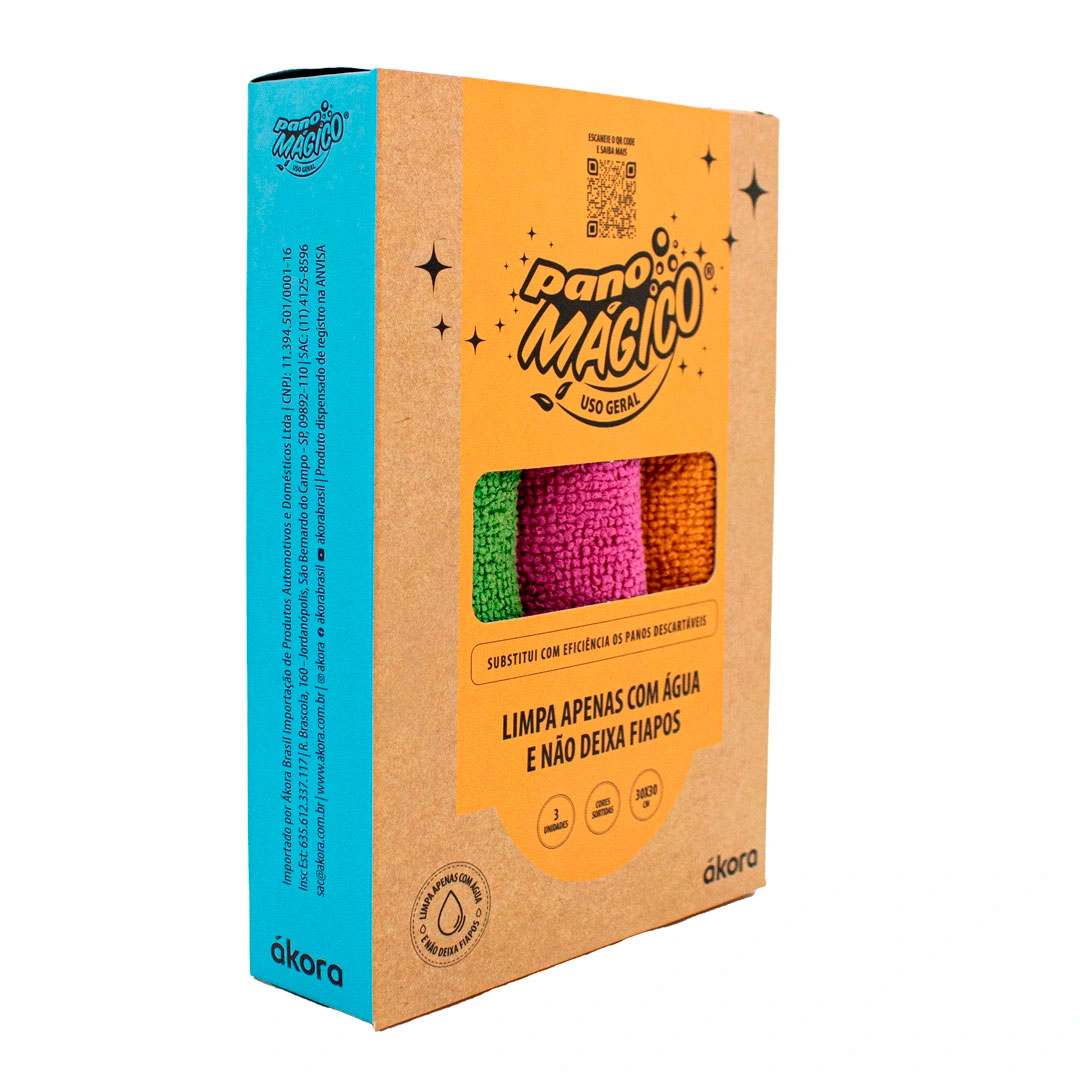 Pano Mágico Uso Geral Ákora (03 unidades) - Zuma Green - Fácilidade no ...