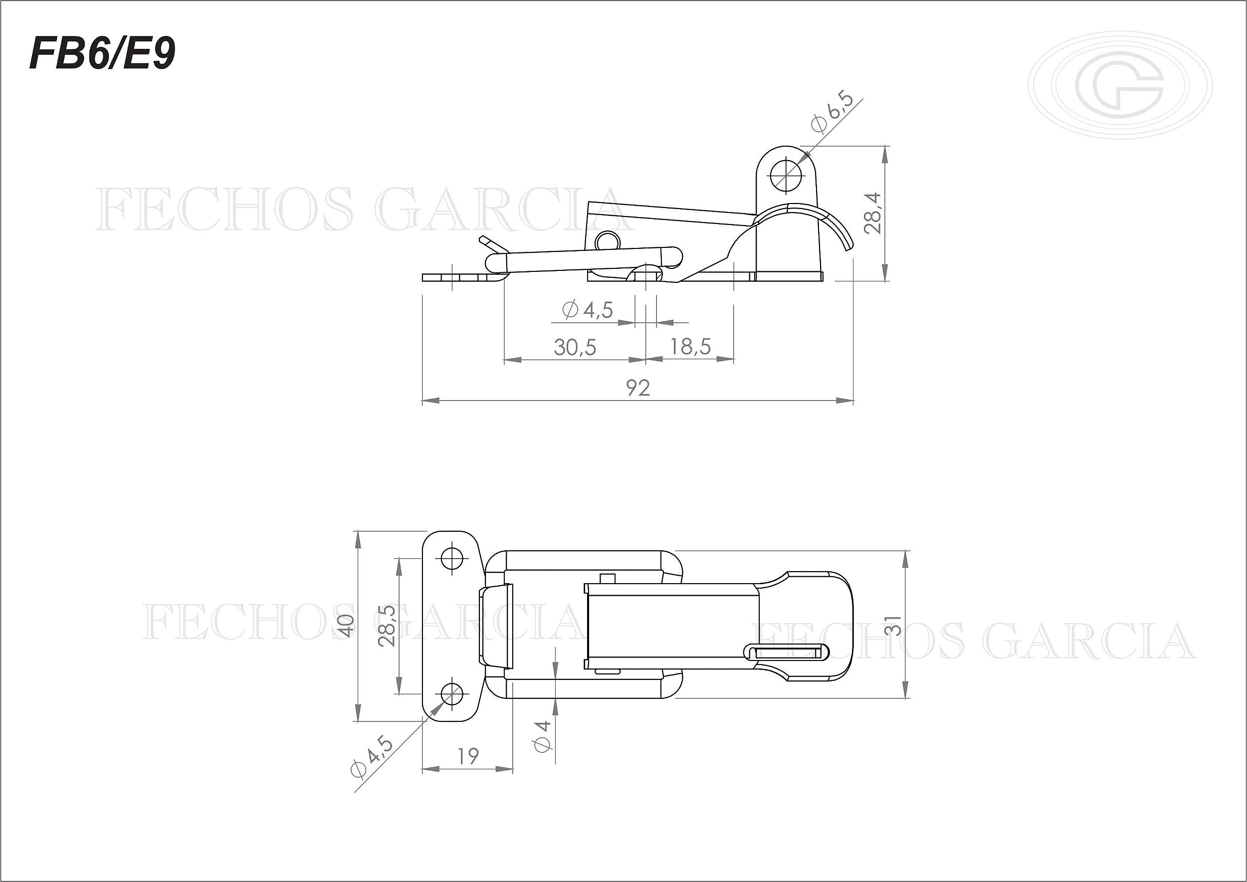 Fecho Rápido FB6 ZNPT - Fechos Garcia