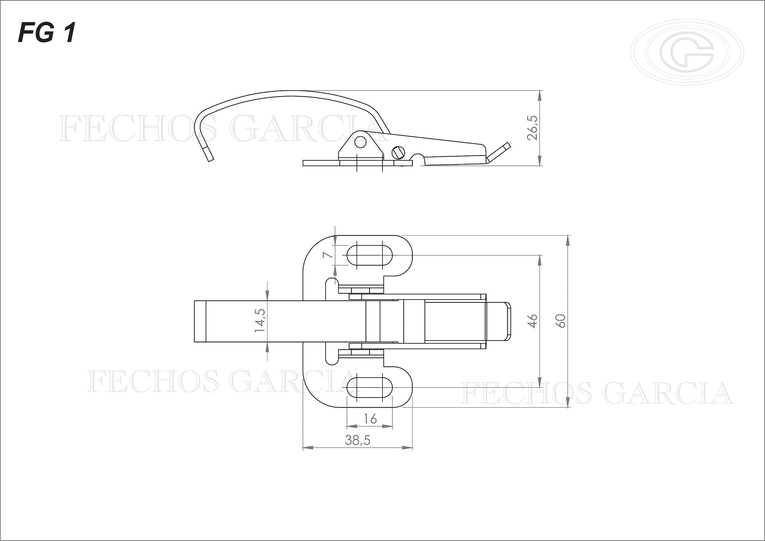 Fecho Rápido FG1 ZNPT - Fechos Garcia