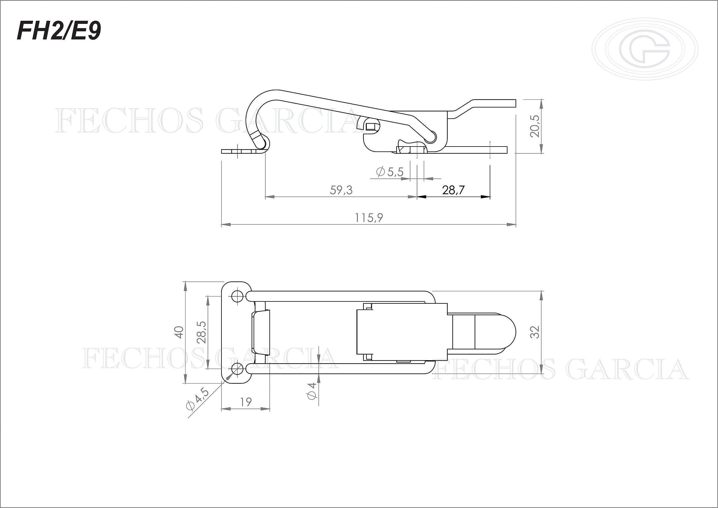 Fecho Rápido FH2 ZNPT - Fechos Garcia