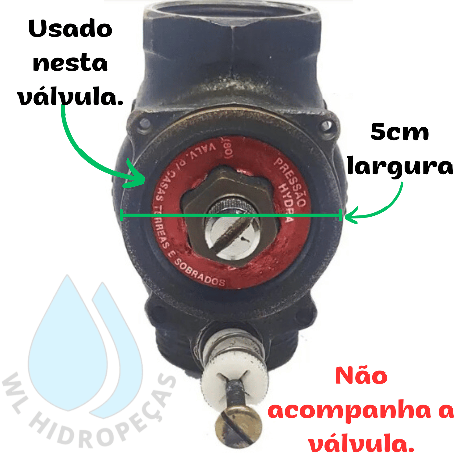 ÊMBOLO P/ VÁLVULA DESCARGA HYDRA LUXO MASTER 1' 1/4 - WL HIDROPEÇAS