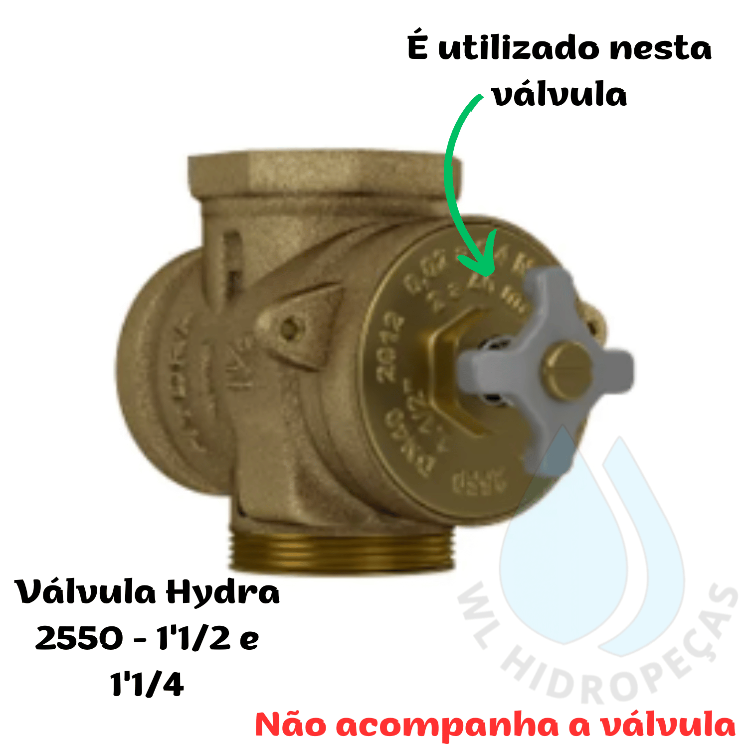 CONTRA SEDE P/ VÁLVULA DESCARGA HYDRA MAX 2550 - WL HIDROPEÇAS