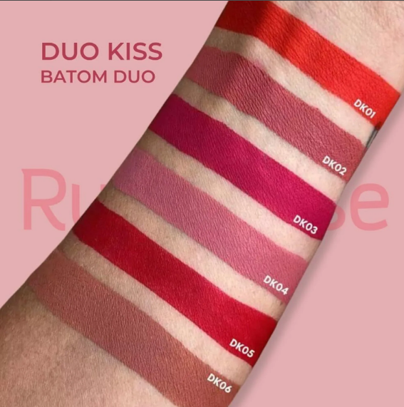 Batom Duo Kiss Ruby Rose - La Chica Cosméticos