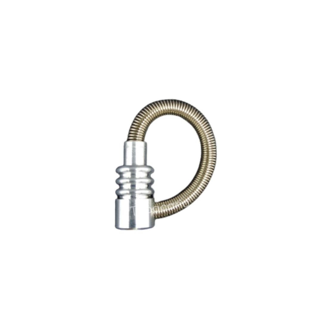 Pipe De Metal Flexível - Cromado - atabacaria