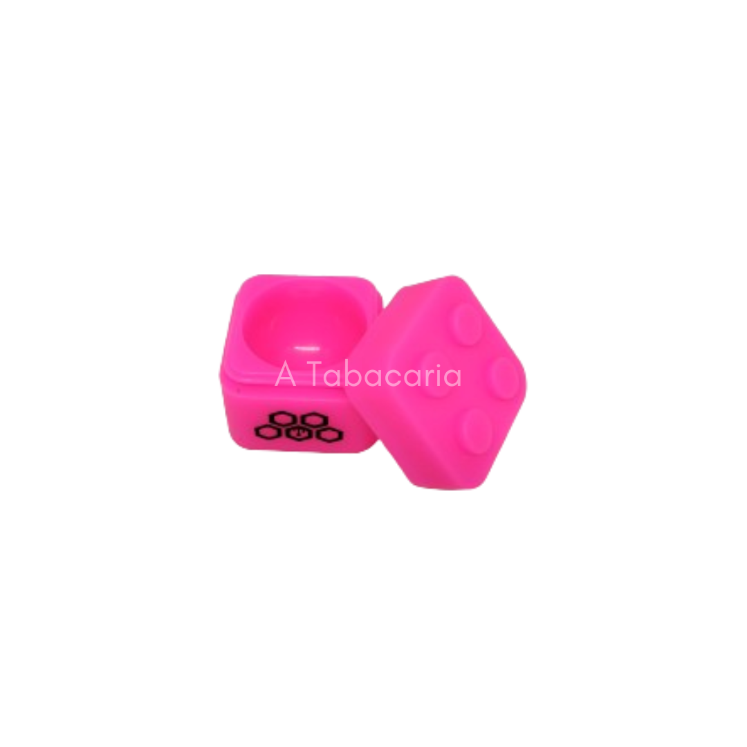 Pote De Silicone Lego Rosa Cultura Dab - 11ml - atabacaria