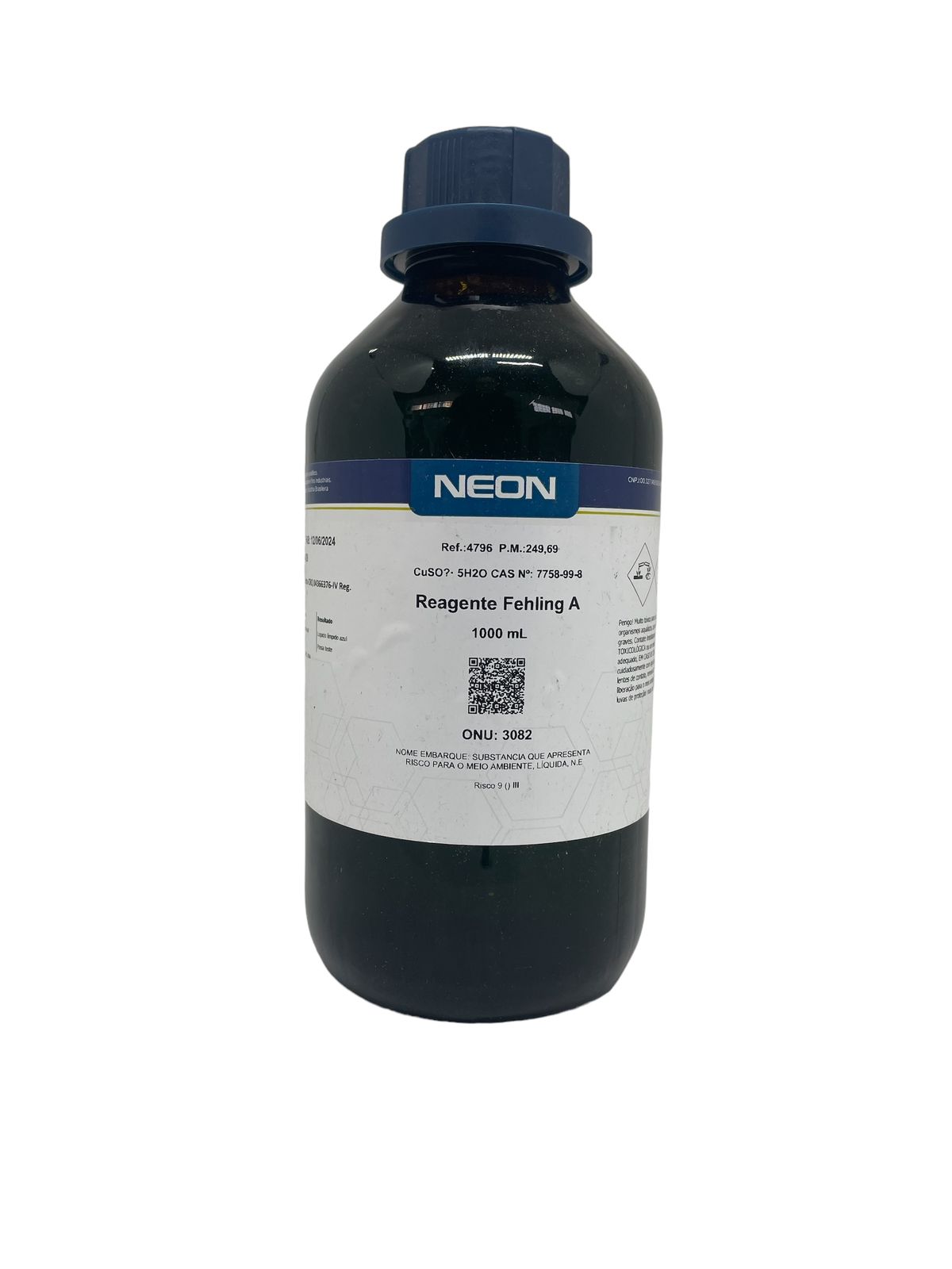 Reagente Fehling A 1L - NEON - Labstock - Suprimentos para Laboratório Ltda