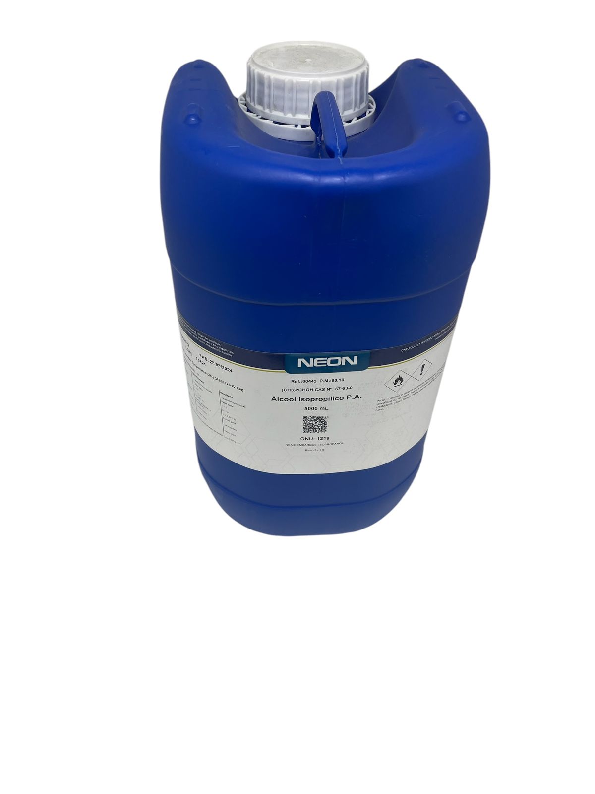 Álcool Isopropílico (Isopropanol) 99,5% PA Galão 5L - NEON - Labstock ... Álcool Isopropílico (Isopropanol) 99,5% PA Galão 5L - NEON - Labstock ...