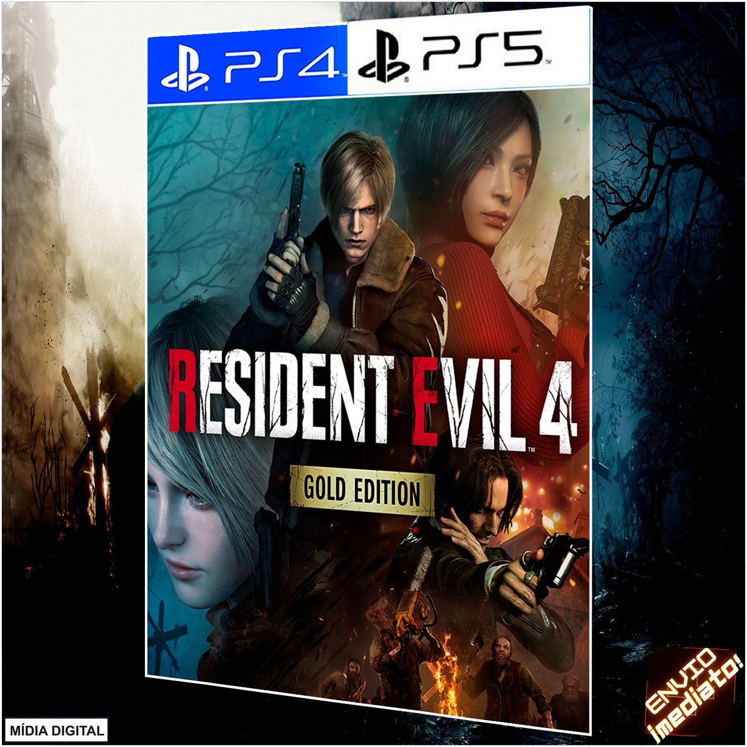 Resident Evil 4 Gold Edition PS4/PS5 Digital - SaveGames - Games Digitais Para o seu console