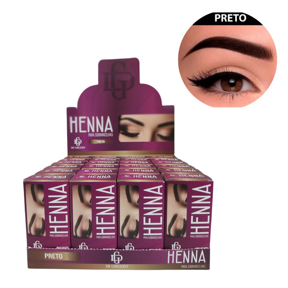 Box Henna Com 24 Unidades - O precinho da 25