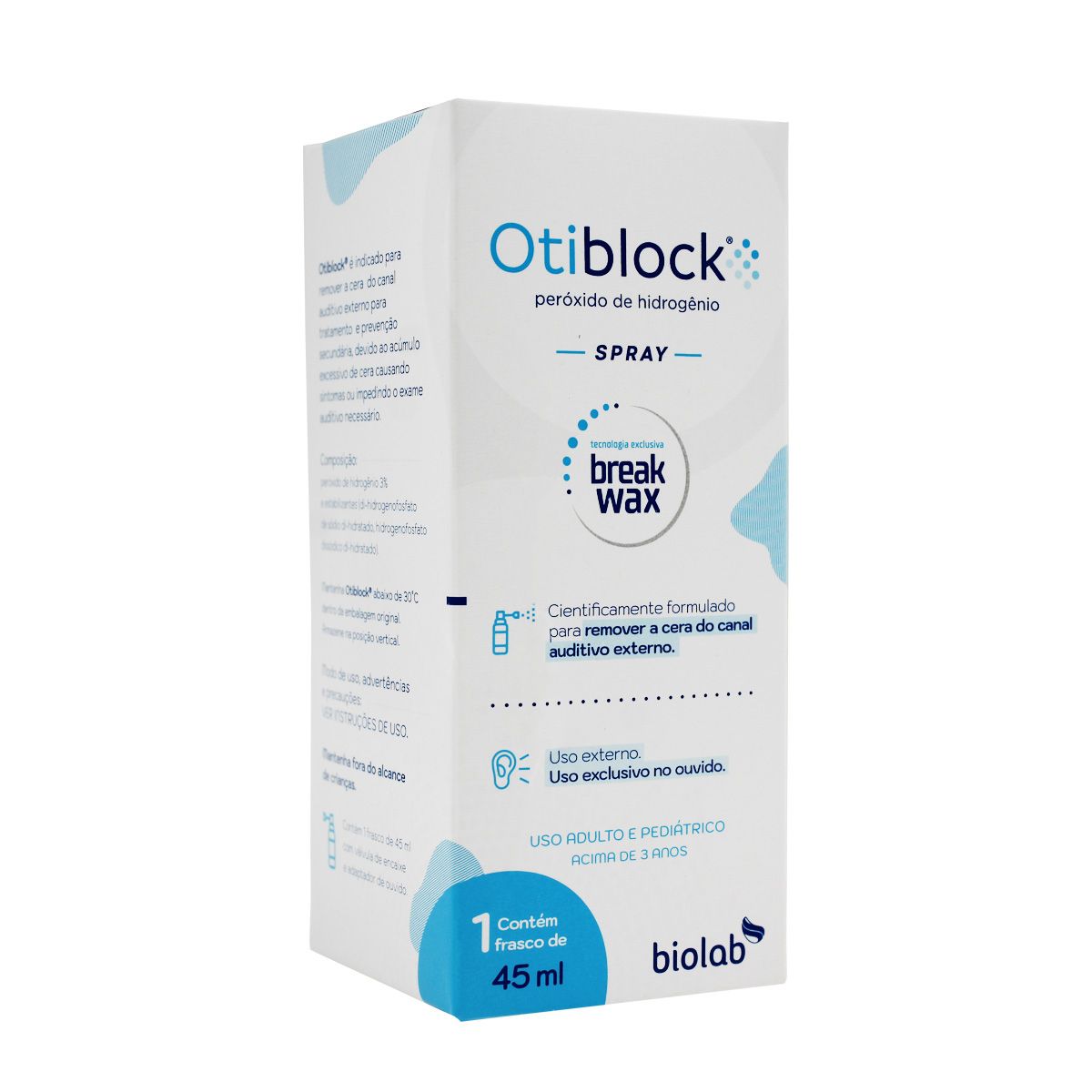 Otiblock Spray Otológico 45ml - Resilifarma - Saúde em primeiro lugar