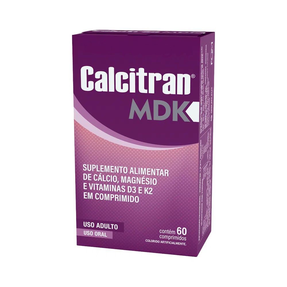 Suplemento Alimentar Calcitran MDK 60 Comprimidos - Resilifarma - Saúde ...