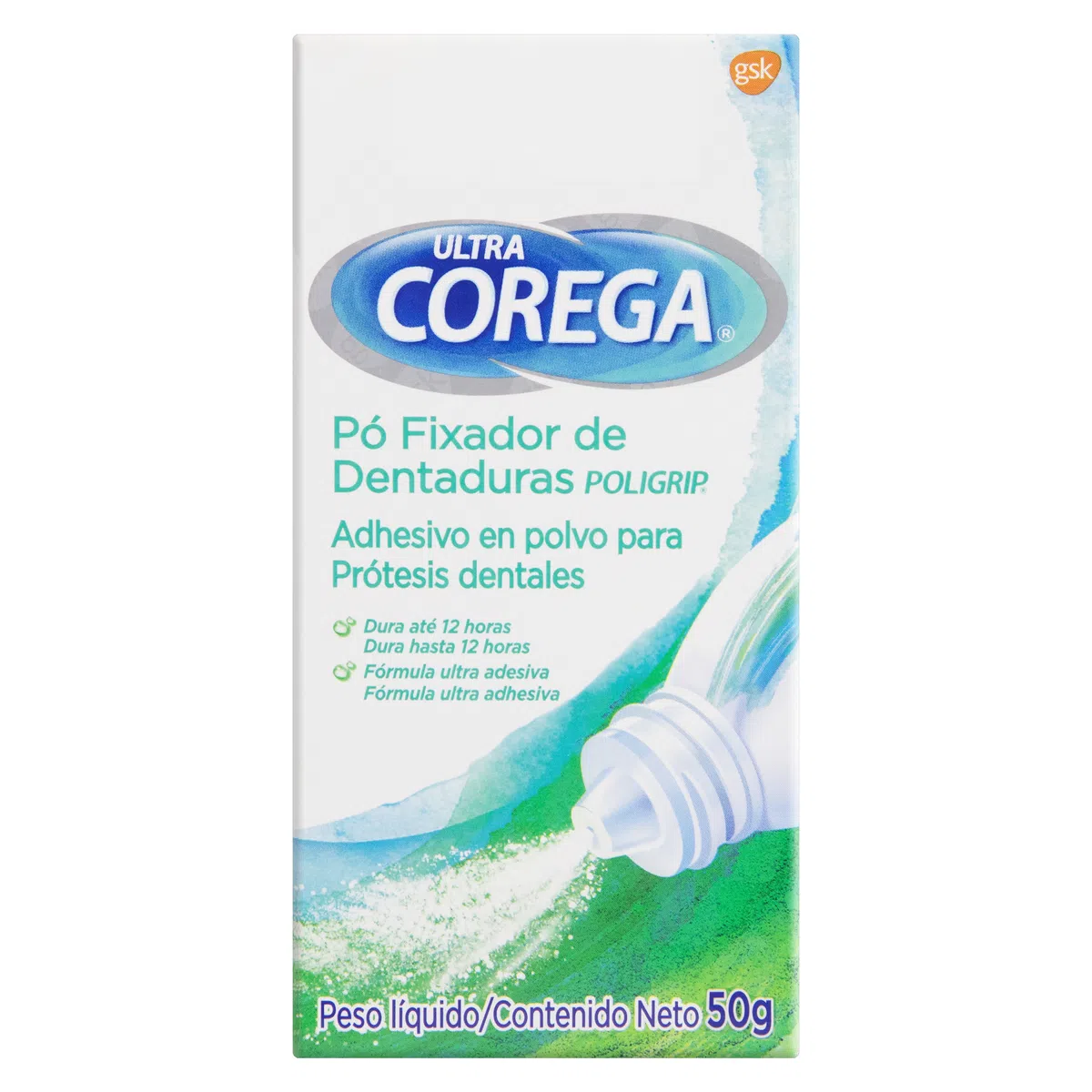 Pó Fixador De Dentadura Corega Ultra Sabor Menta 50g - Resilifarma ...