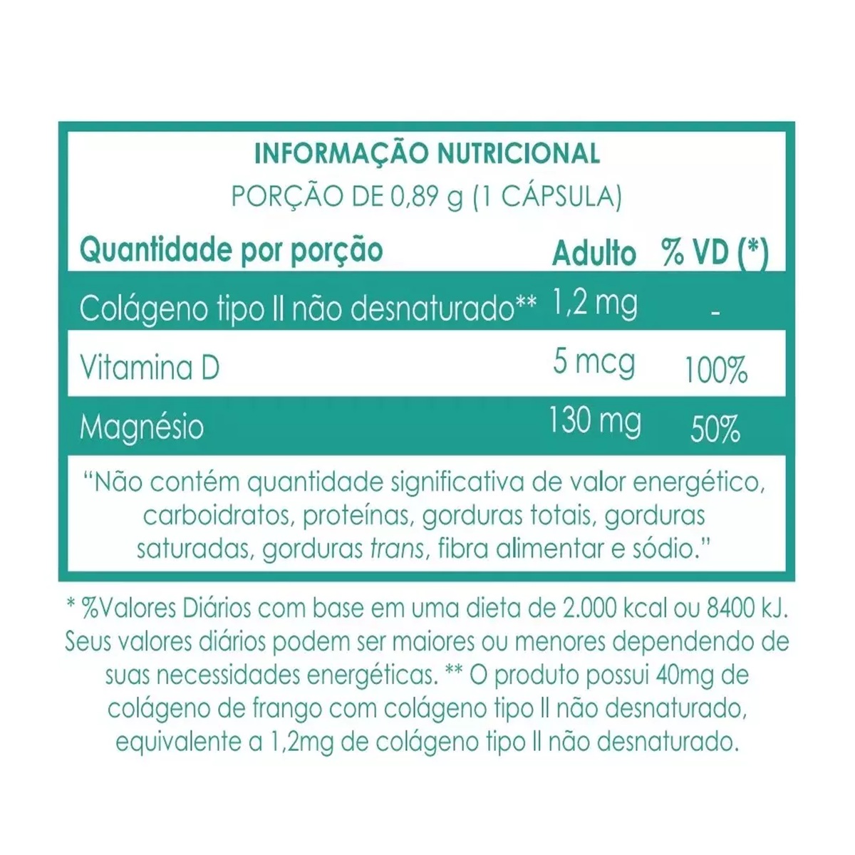 Suplemento Alimentar Memova Colágeno Tipo II Não Desnaturado 90 ...