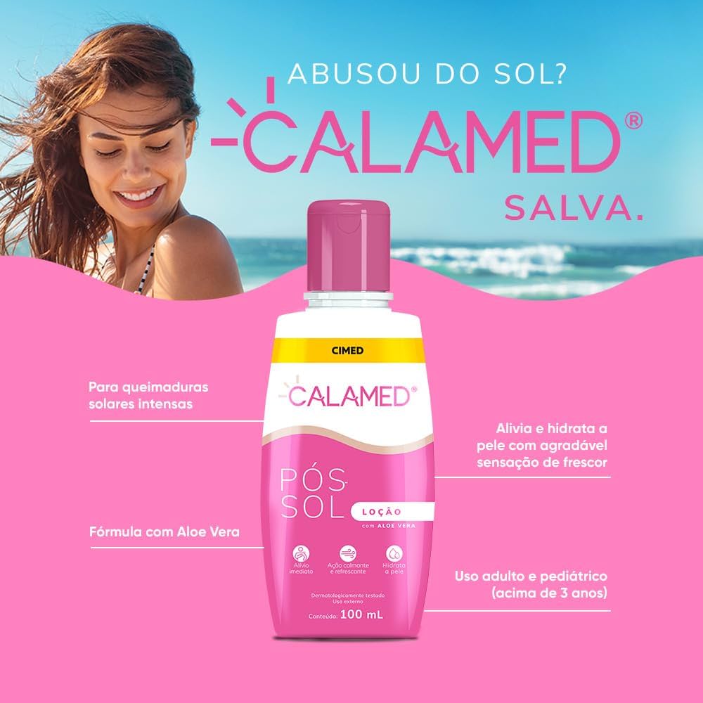 Loção Pós-Sol Calamed Aloe Vera 100ml - Resilifarma - Saúde em primeiro ...