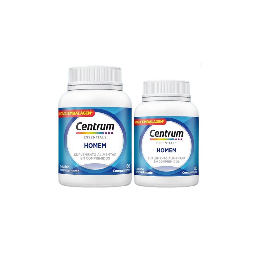 Kit Centrum Essentials Homem 90 Comprimidos - Resilifarma - Saúde em ...