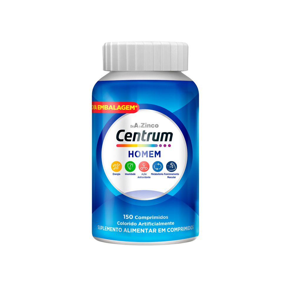 Suplemento Alimentar Centrum Homem 150 Comprimidos - Resilifarma ...