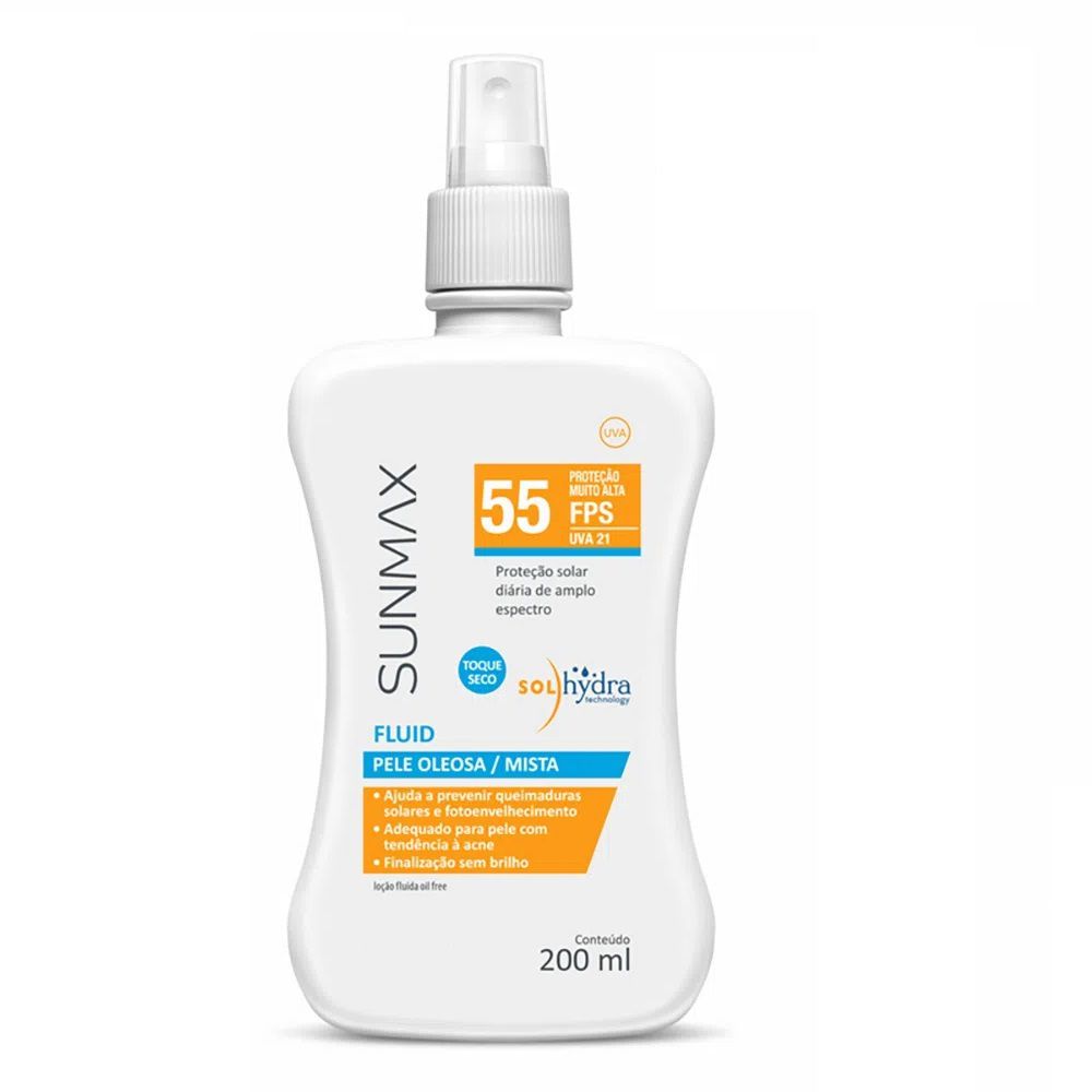 Kit Protetor Solar Sunmax Fluid FPS55 - Resilifarma - Saúde em primeiro ...