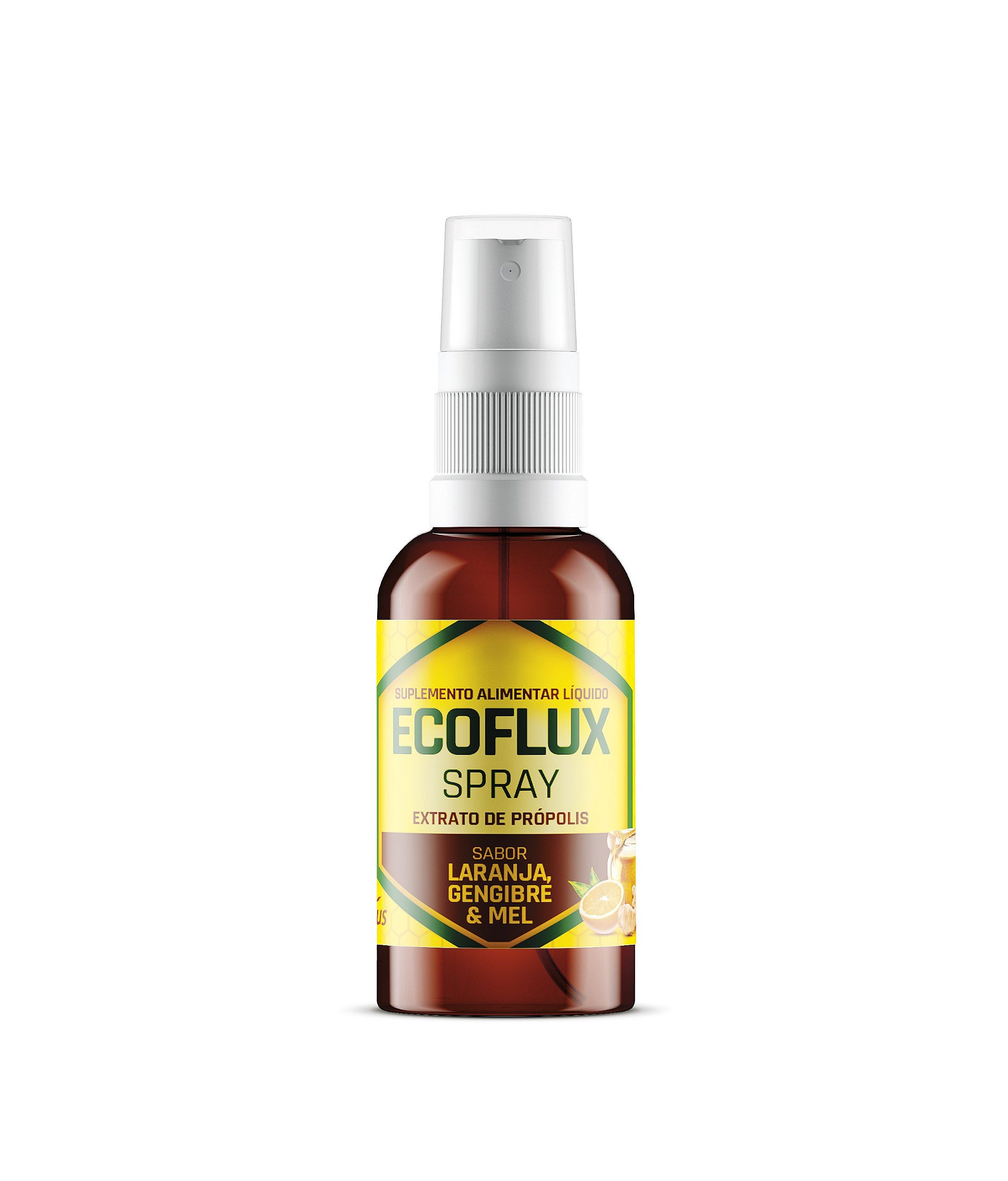 Ecoflux Spray Laranja, Gengibre E Mel 6 Unidades De 30ml Cada ...