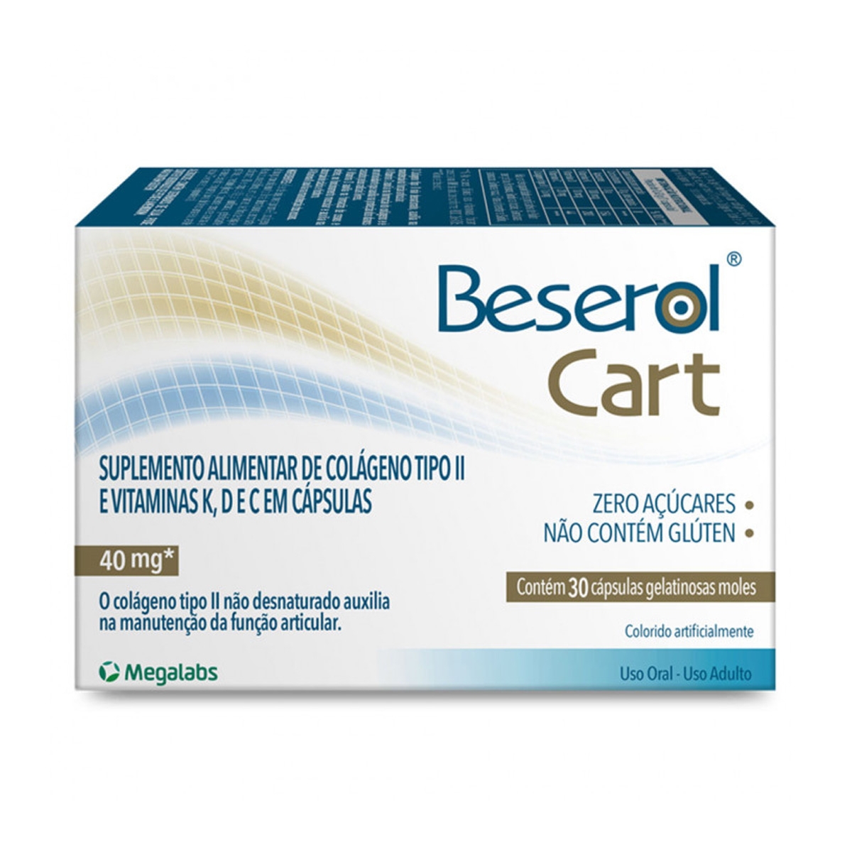 Suplemento Alimentar Beserol Cart 30 Cápsulas Gelatinosas Moles ...