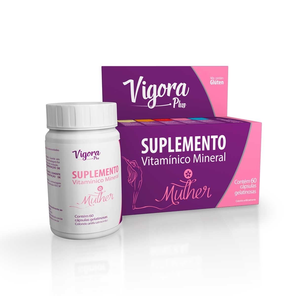 Suplemento Vitamínico Vigora Plus Mulher 60 Cápsulas Gelatinosas - Resilifarma - Saúde em ...
